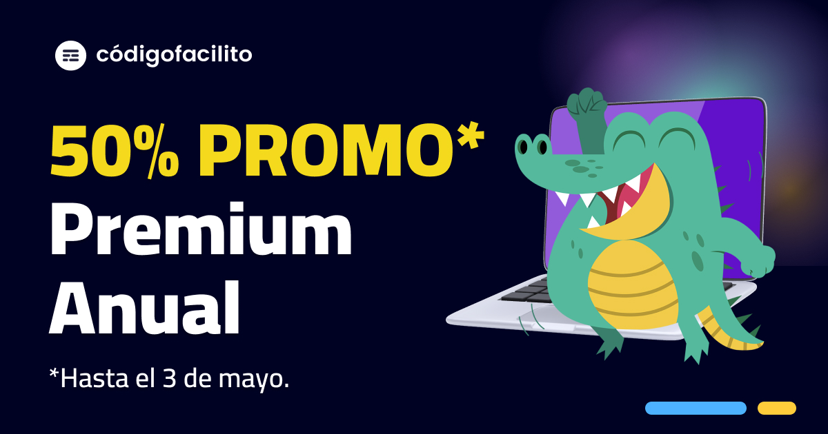 Código Facilito 🐊 on Twitter: "¡La suscripción Premium anual de Código ...