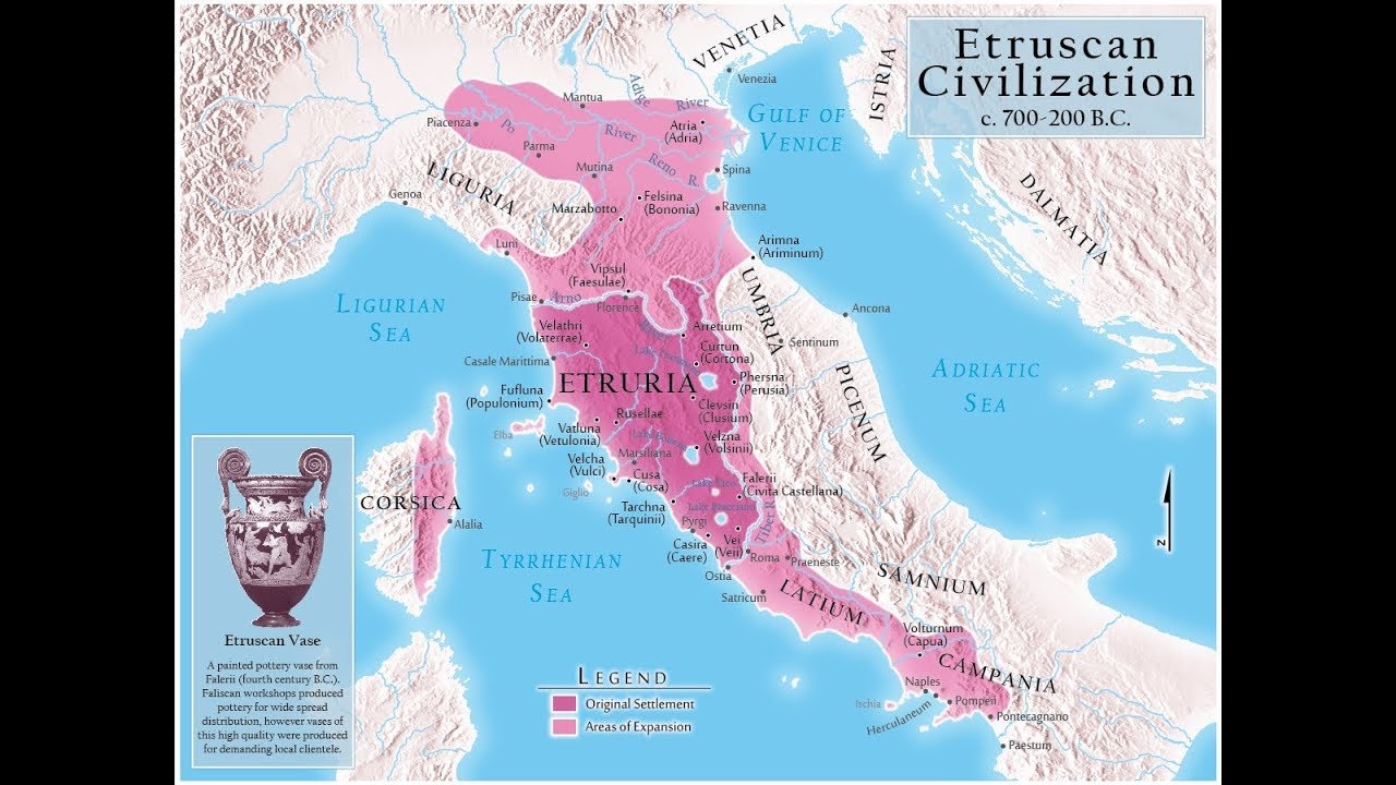 Map Of Etruscians