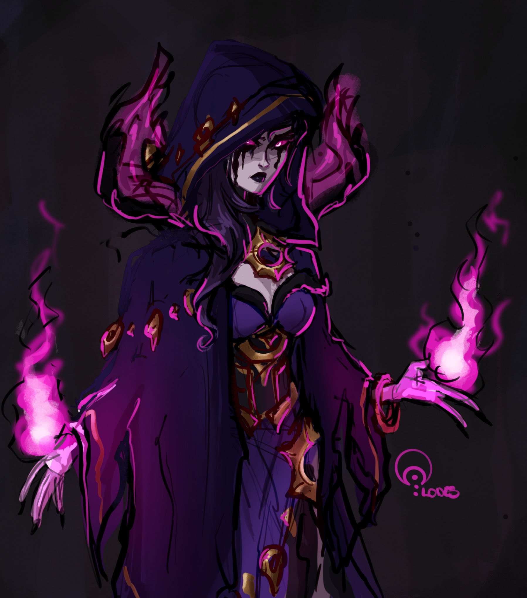 Veiled Lady Animated