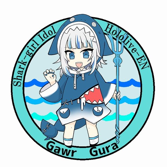 Okushiri@春例大祭た19ab on Twitter: "Gura military patch🦈 #gawrt"