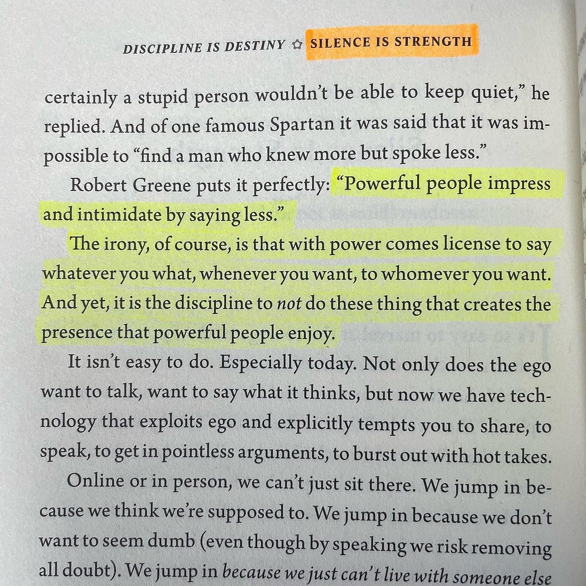“Discipline is Destiny by Ryan Holiday” The book provides a deep ...