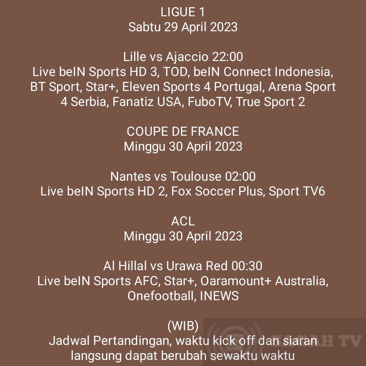 sagahtvlive on Twitter: "RT @sagahtvlive: #Jadwal Siaran Langsung :Women's Super League :Serie A ...