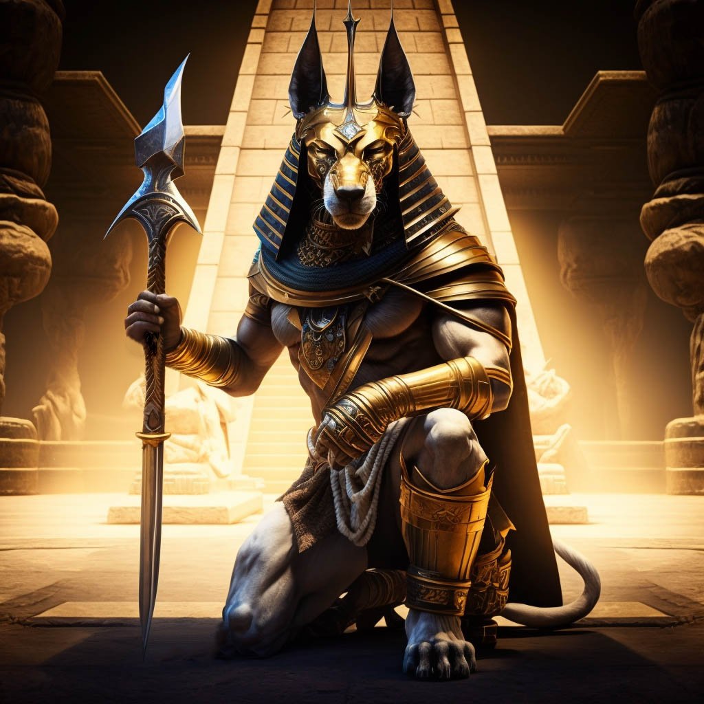 BraxHusky on Twitter: "A new friend encouraged me to do an art. Here's an Anubis Jackal warrior."