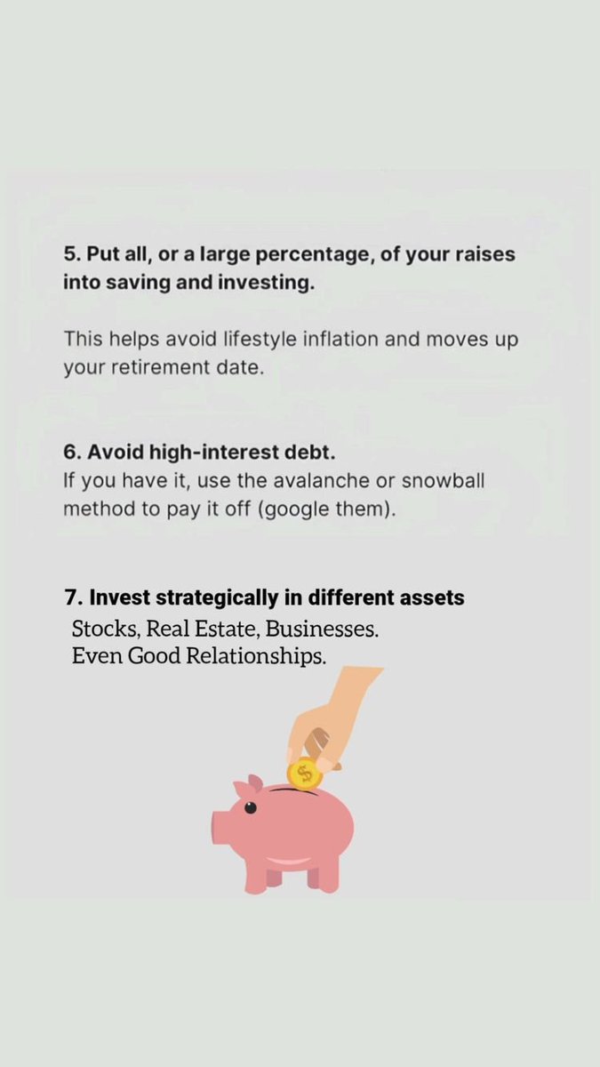 19 MONEY RULES everyone should learn by 25: - Thread from 𝐓𝐡𝐞 𝐑𝐞𝐚𝐥𝐦 𝐨𝐟 ...