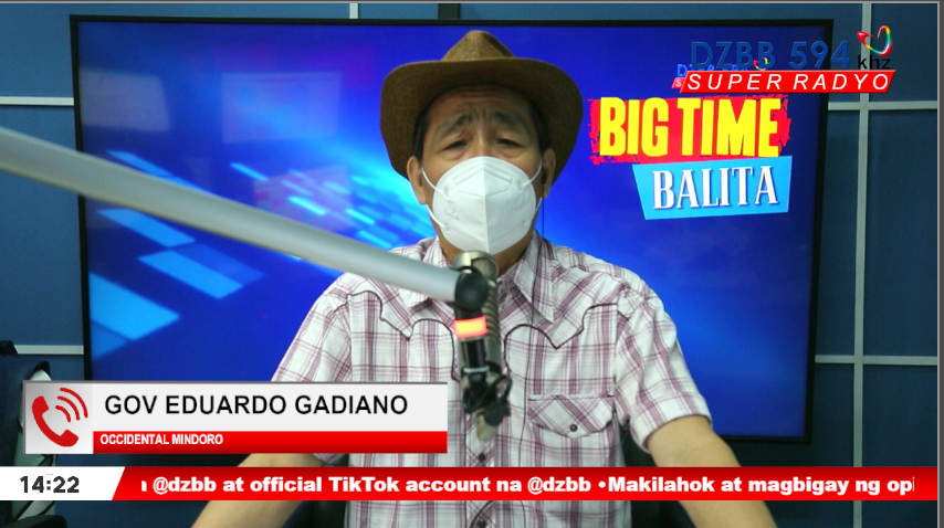 DZBB Super Radyo on Twitter: "LIVE sa dzBB: Occidental Mindoro Gov. Eduardo Gadiano kaugnay sa ...