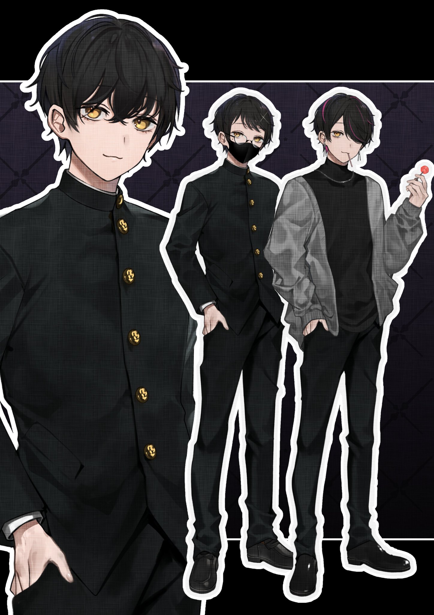 るあえる on Twitter: "黒髪男子の立ち絵販売を開始しました！ TRPGセッション、自作フリーゲーム、動画等に使用できます （販売データはテクスチャ無しです！） コンプリート版は追加 ...