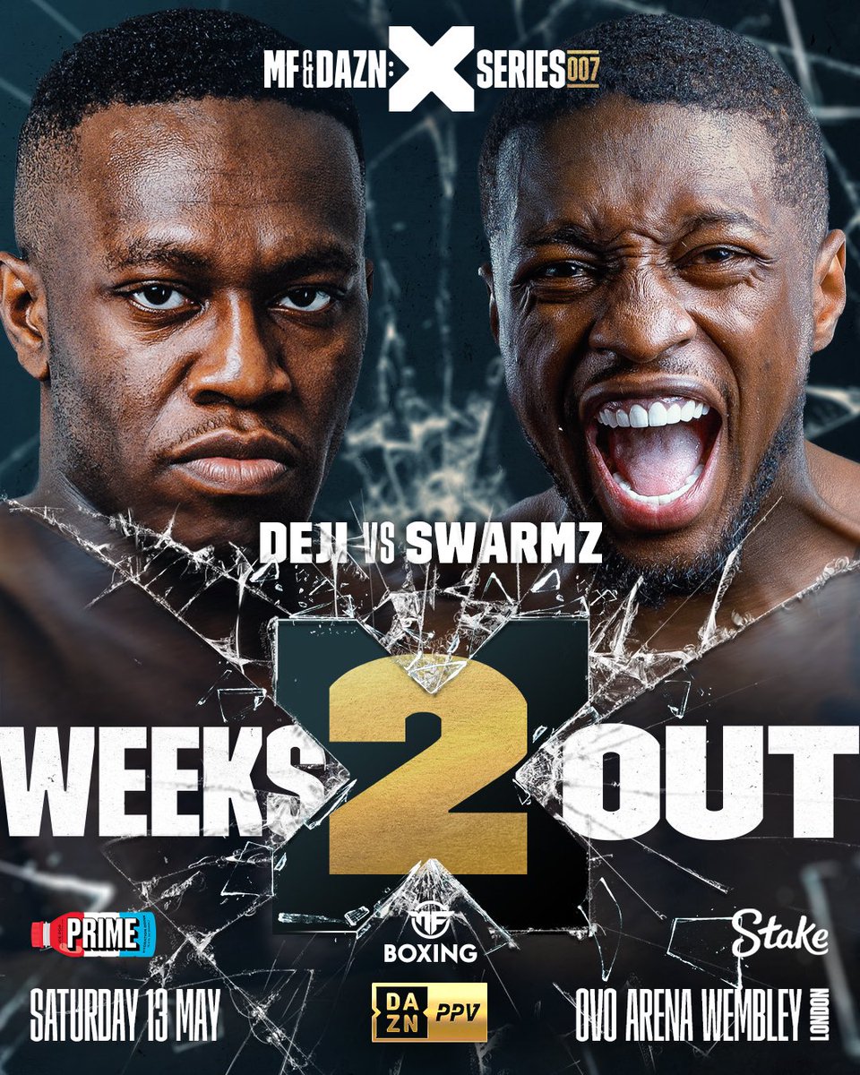 Misfits Boxing on Twitter: "TWO WEEKS OUT 🔥 Who you got in the huge undercard clash? #DejiSwarmz ...