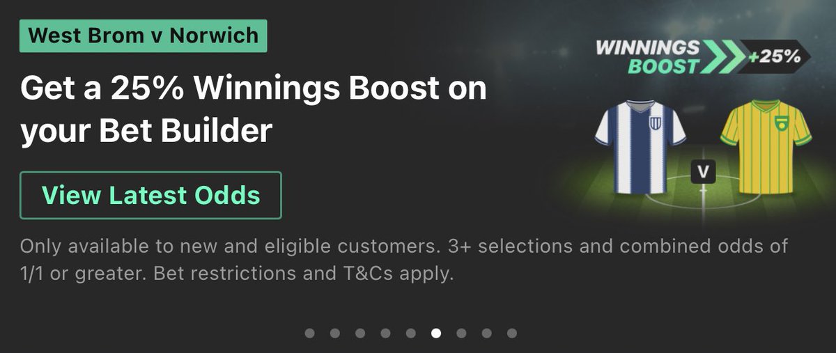 Lord Football Tips on Twitter: "👀 Bet365 are offering a 25% winnings boost for West Brom v ...