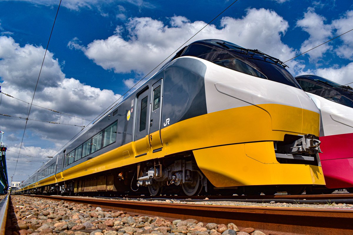 ムサにし on Twitter: "2023/4/29 E657系リバイバルカラー車両撮影会 3並びでもなかなかの迫力が…。天気も思ったより見方してくれました。⛅️⛅️"