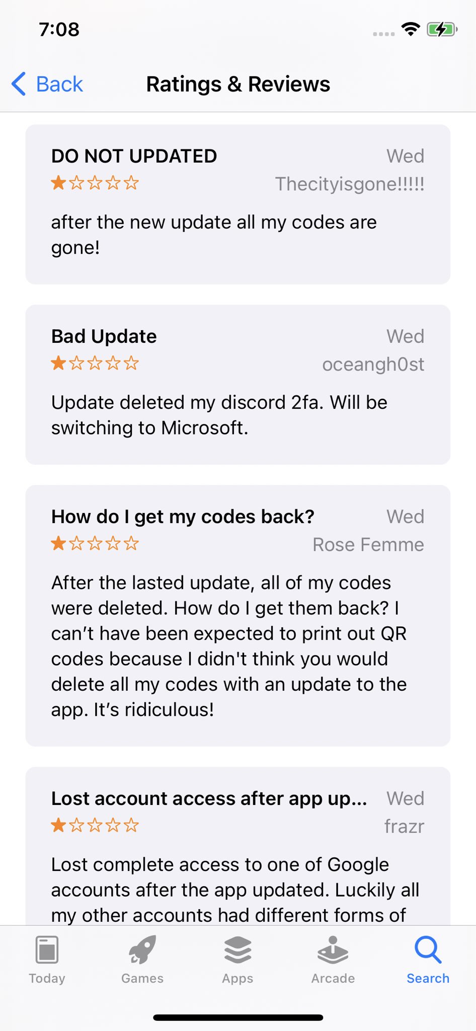 Mysk 🇨🇦🇩🇪 on Twitter: "Many iOS users report losing their 2FA codes after updating their Google ...