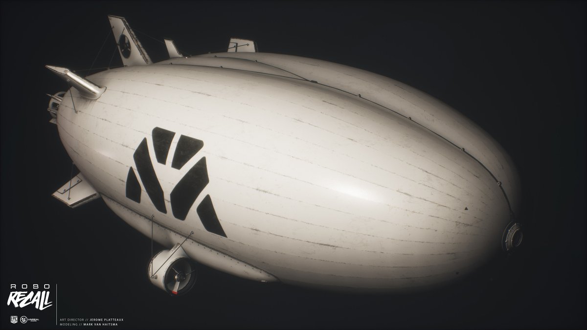 ToughSF on Twitter: "A multi-lobe blimp for 'Robo Recall'. It's interesting how these vehicles ...