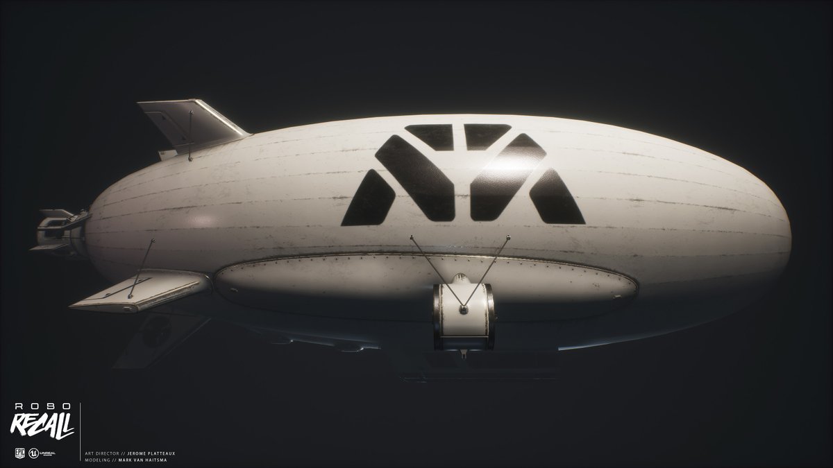 ToughSF on Twitter: "A multi-lobe blimp for 'Robo Recall'. It's interesting how these vehicles ...