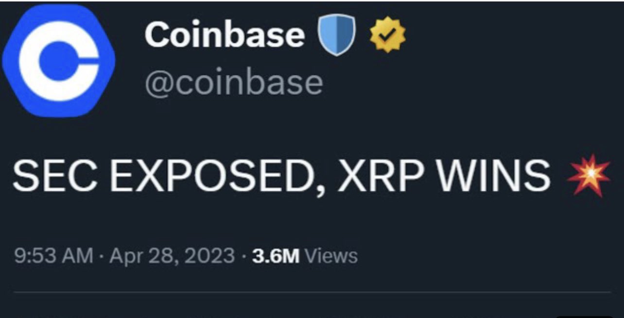 XRP-Flare-United on Twitter: "XRP Ripple Coinbase DROPPED an absolute B*MB on the SEC, CBDCS ON ...