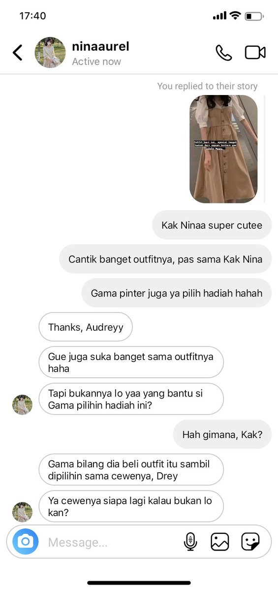 dev🌻 on Twitter: "Beberapa hari kemudian Nina itu sepupunya Gama yaa"