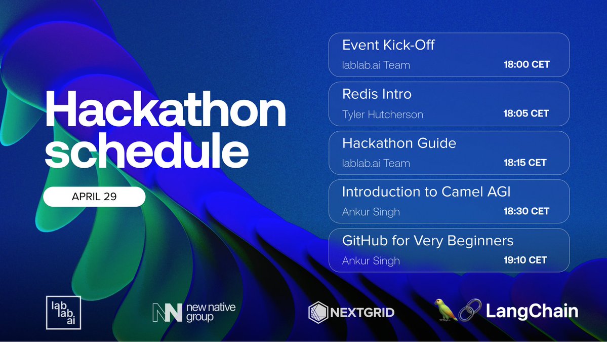 lablab.ai on Twitter: "Today is the day of the @LangChainAI x GPT Agents Hackathon! We can't ...