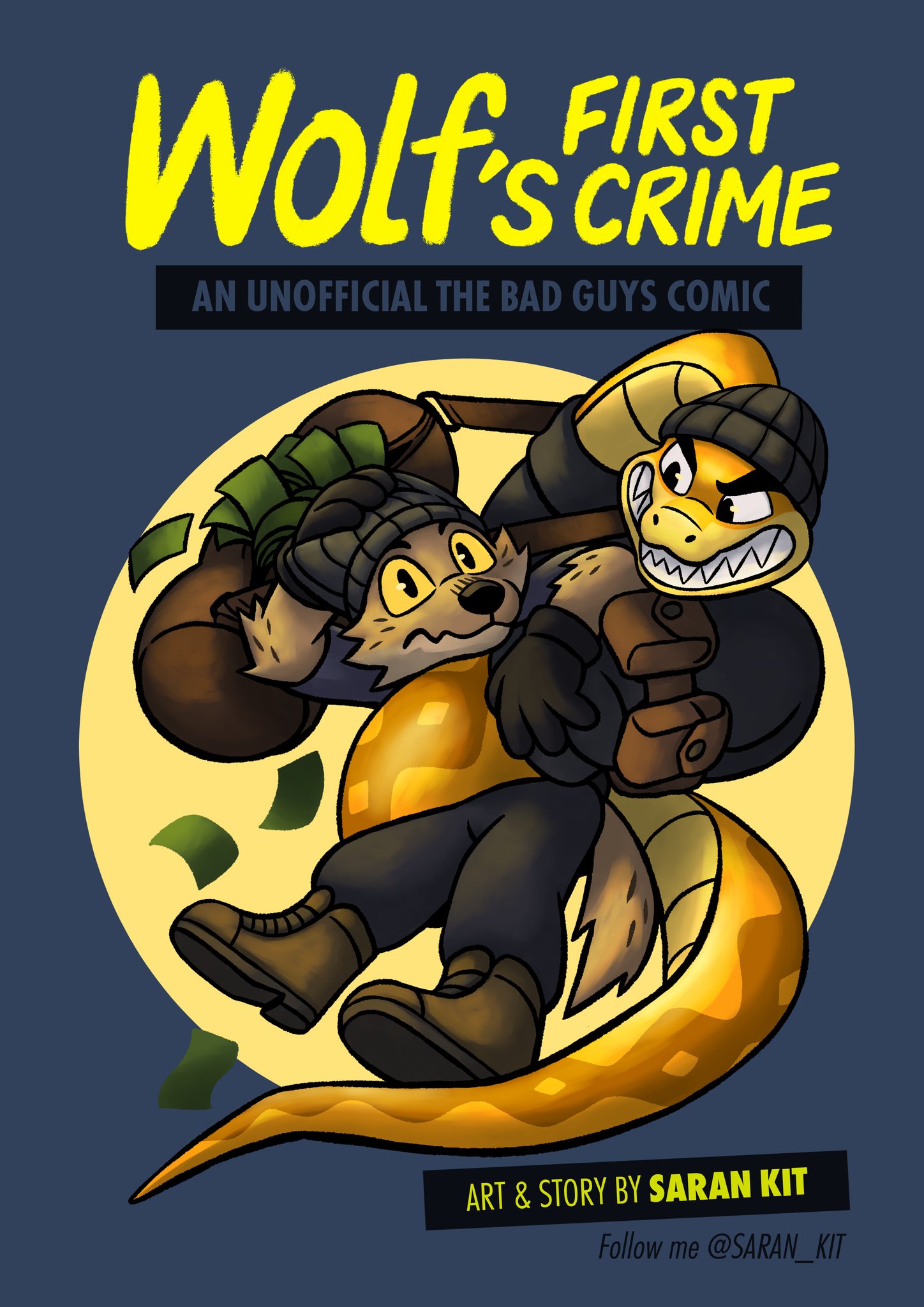 Saran Kit on Twitter: "Wolf's first crime, the comic, is now available ...