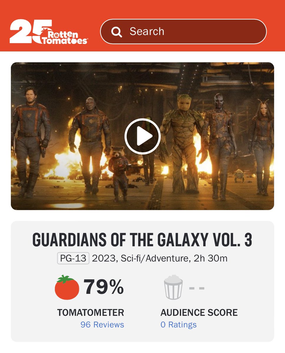 Shadow Knight on Twitter: "We need to stop giving a shit about Rotten Tomatoes at this point"