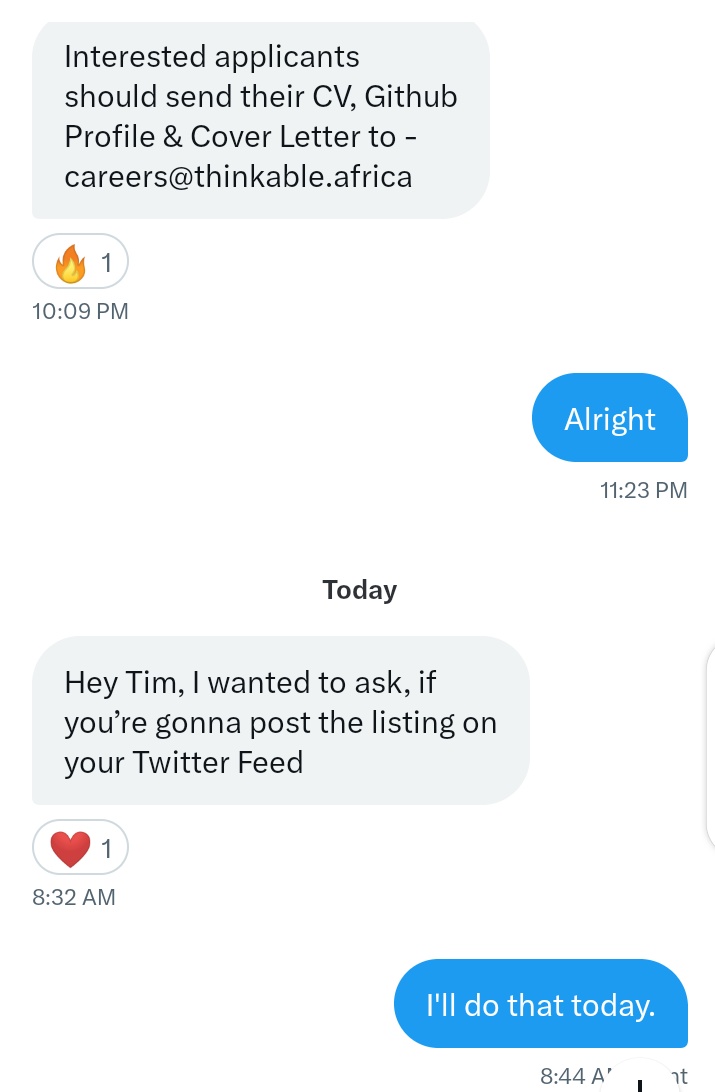 Tim Okonkwo ⚛️ 🥑 on Twitter: "Remote Internship Alert 🔊 ThinkAble Africa is Hiring! - 2D ...