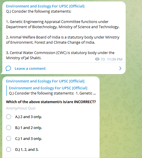 Ecology and Environment for UPSC 🇮🇳 on Twitter: "Practice Question:"