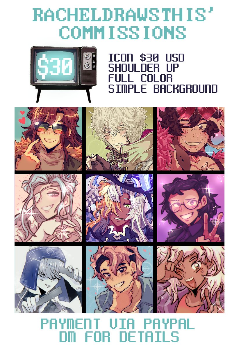 RachelDrawsThis 👻 | COMMISSIONS OPEN on Twitter: " 👻📢COMMISSIONS OPEN📢👻 ICON :: $30 FULL BODY ...