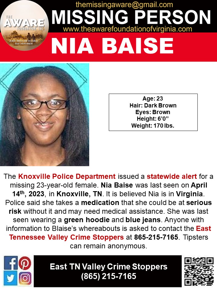 Cbarreras On Twitter Rt Aware The Missing Knoxville Tn The