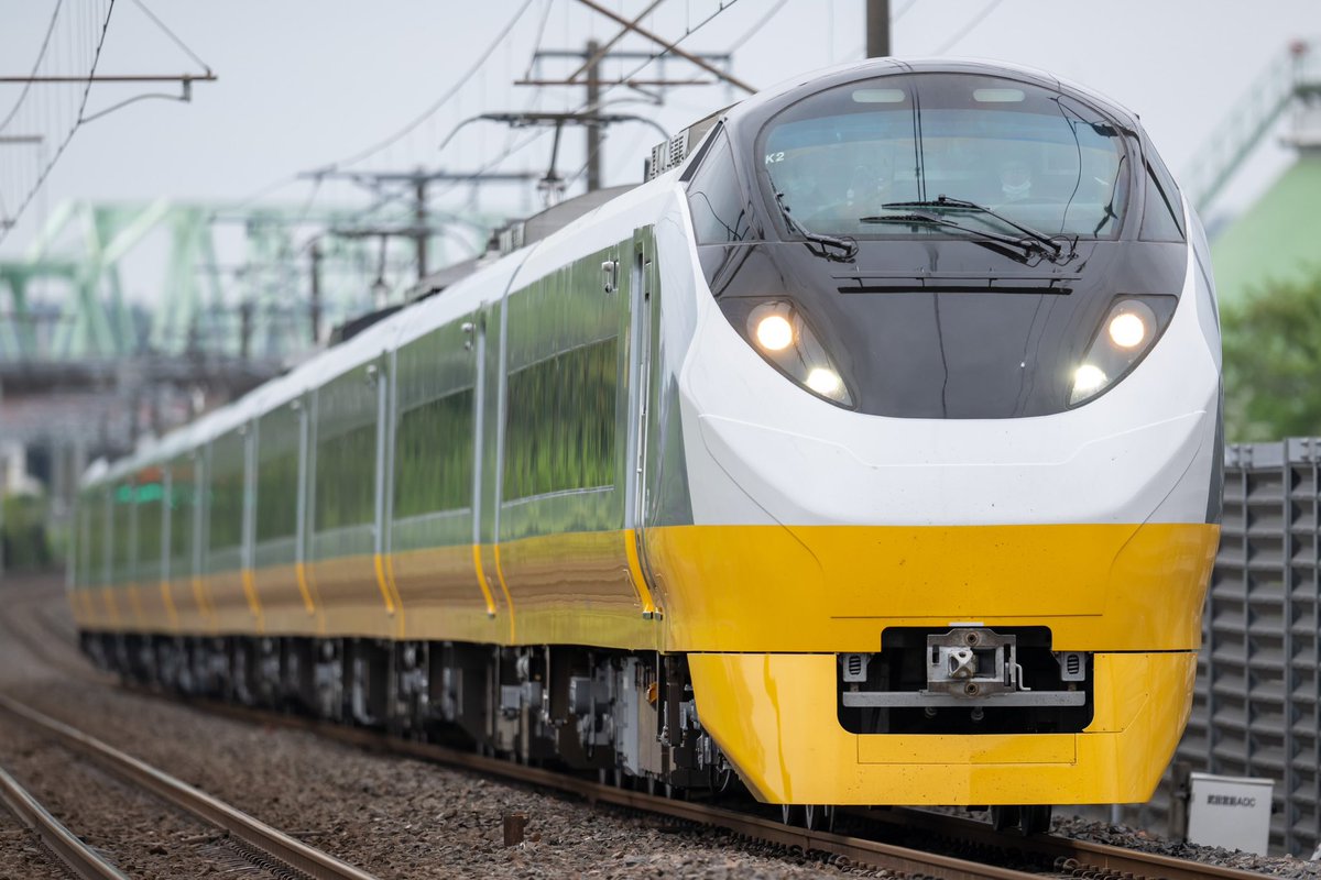 ムーさん on Twitter: "2023/4/30 フレッシュひたちカラー 59M ときわ59号 E657系10両(K2) 11M ひたち11号 E657系10両(K12) お初のイエロー ...