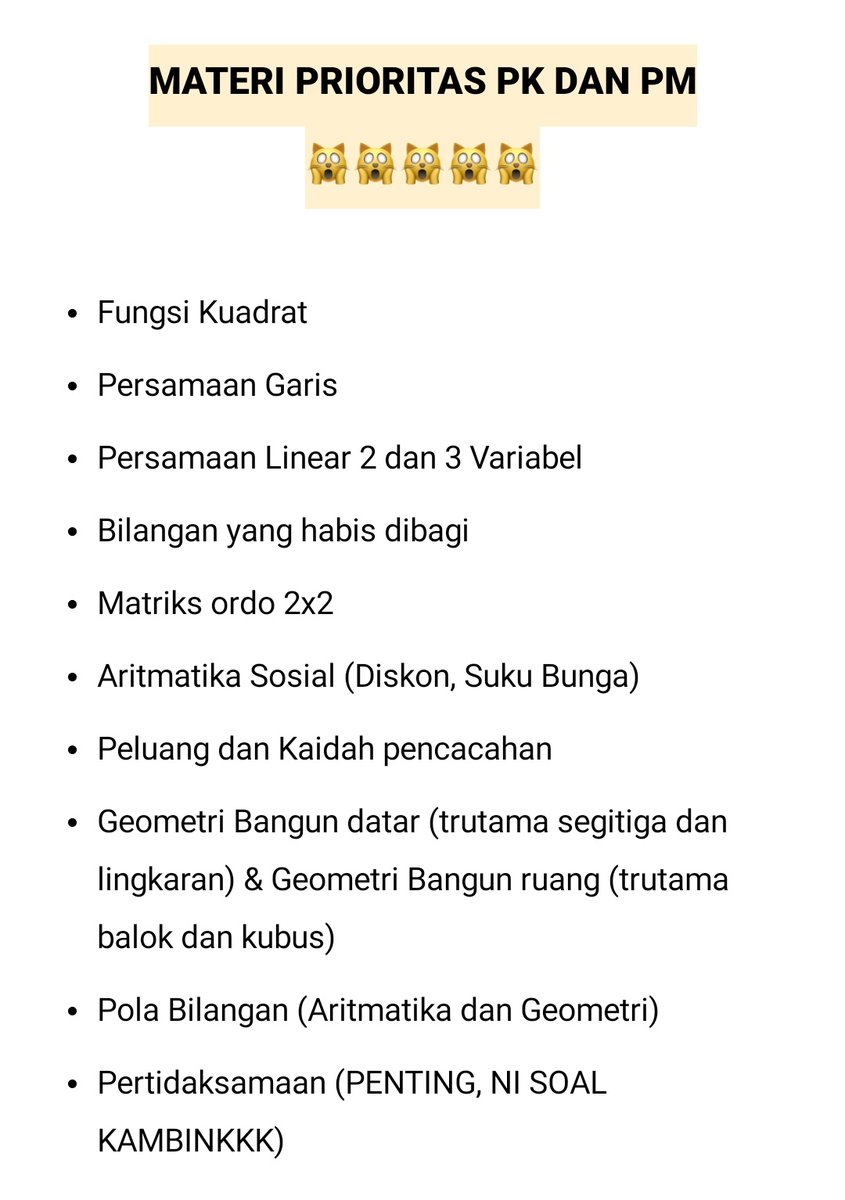 adip. on Twitter: "3) Materi Prioritas 🙀🙀🙀 ni ap si? ni materi yg sring muncul di utbk slama ...