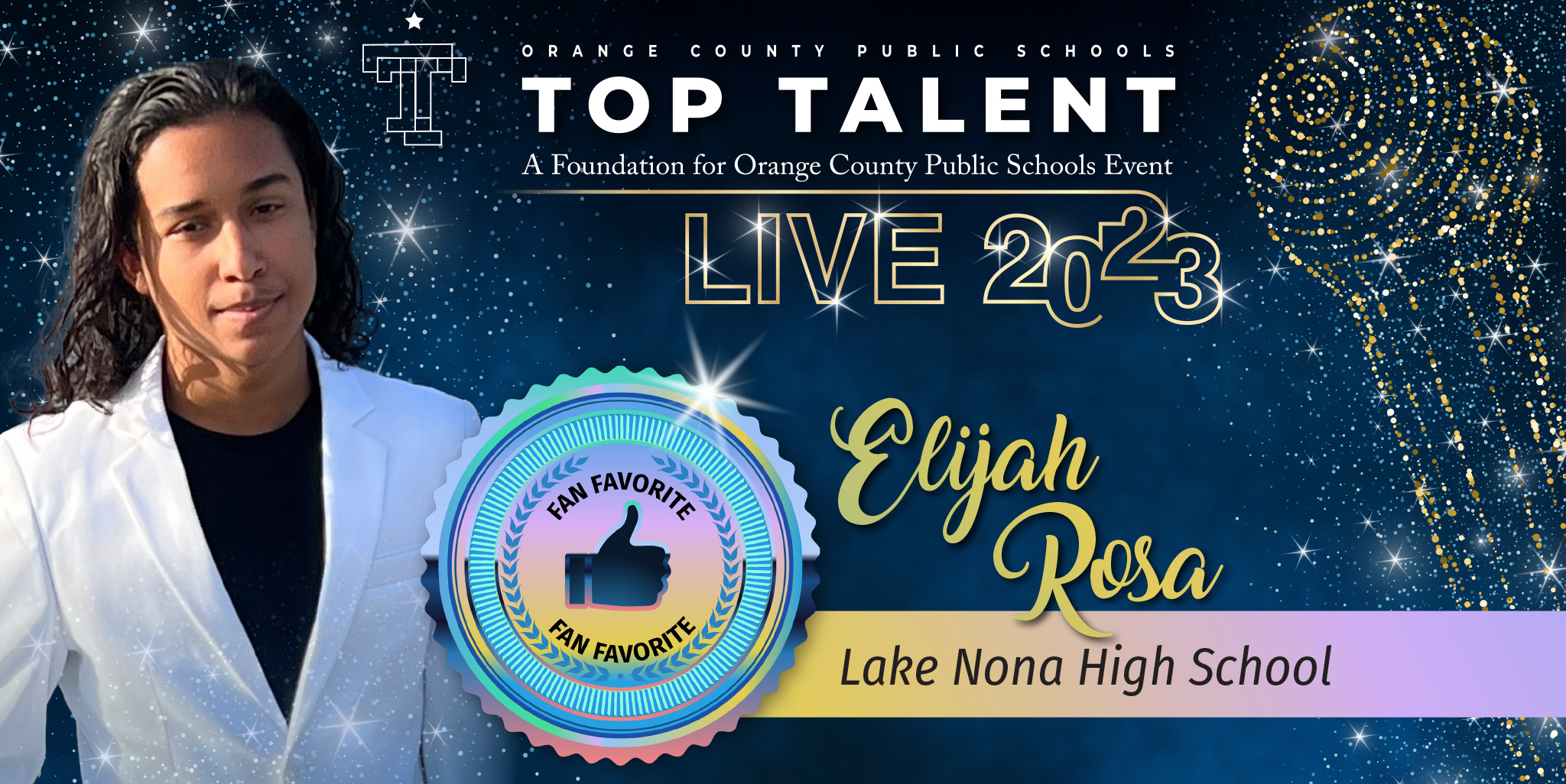 Foundation for OCPS on Twitter: "Elijah Rosa tapped his way onto the Top Talent stage winning ...