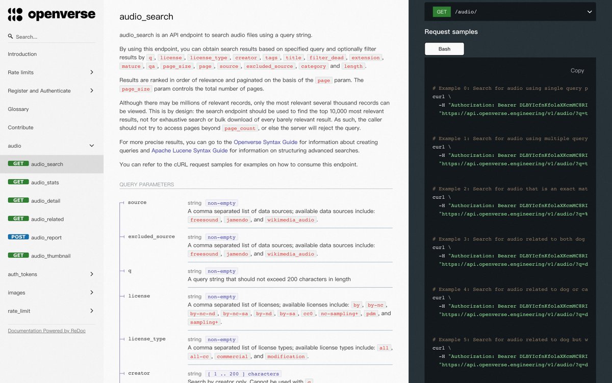 Tw93 on Twitter: "#工程师工具 推荐一个创意作品搜索引擎「Openverse」，可以帮助大家找到可重用和免费的创意作品，如图片、音频和视频，数量超过 7 亿个，允许用户在合法 ...