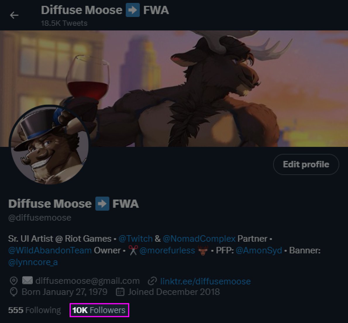 Diffuse Moose ️ FWA on Twitter: "I don't usually celebrate Twitter milestones, but I guess this ...