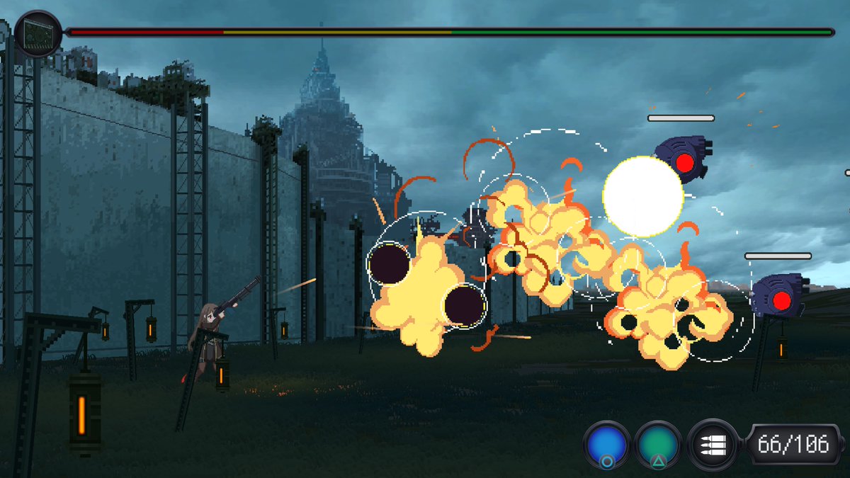 4Gamer on Twitter: "[プレイレポ]ディストピアな国を守る少女達を描くディフェンス系STG「溶鉄のマルフーシャ」。報酬は税金で消え，補給は自費で行う劣悪な環境で戦い抜け ...