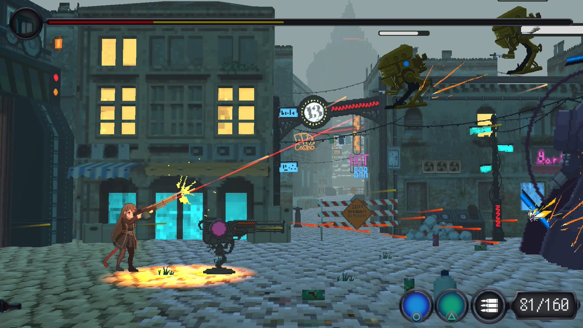 4Gamer on Twitter: "[プレイレポ]ディストピアな国を守る少女達を描くディフェンス系STG「溶鉄のマルフーシャ」。報酬は税金で消え，補給は自費で行う劣悪な環境で戦い抜け ...