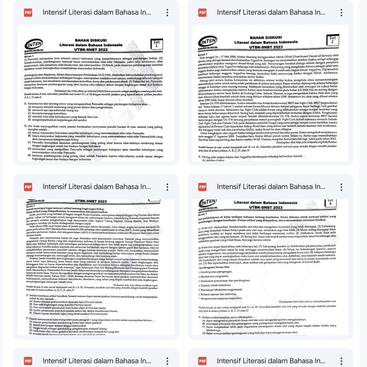 PDF Soal Inten GO Alternatifa on Twitter: "Jual PDF 📂 Bank Soal Alternatifa 4k 📂 Super Intensif ...