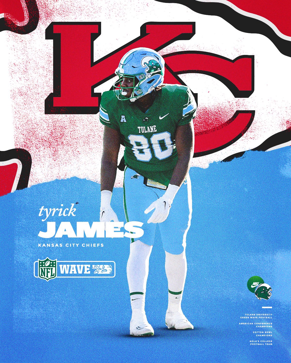 Tulane Football on Twitter: ".@tyrick_james is headed to Kansas City! # ...