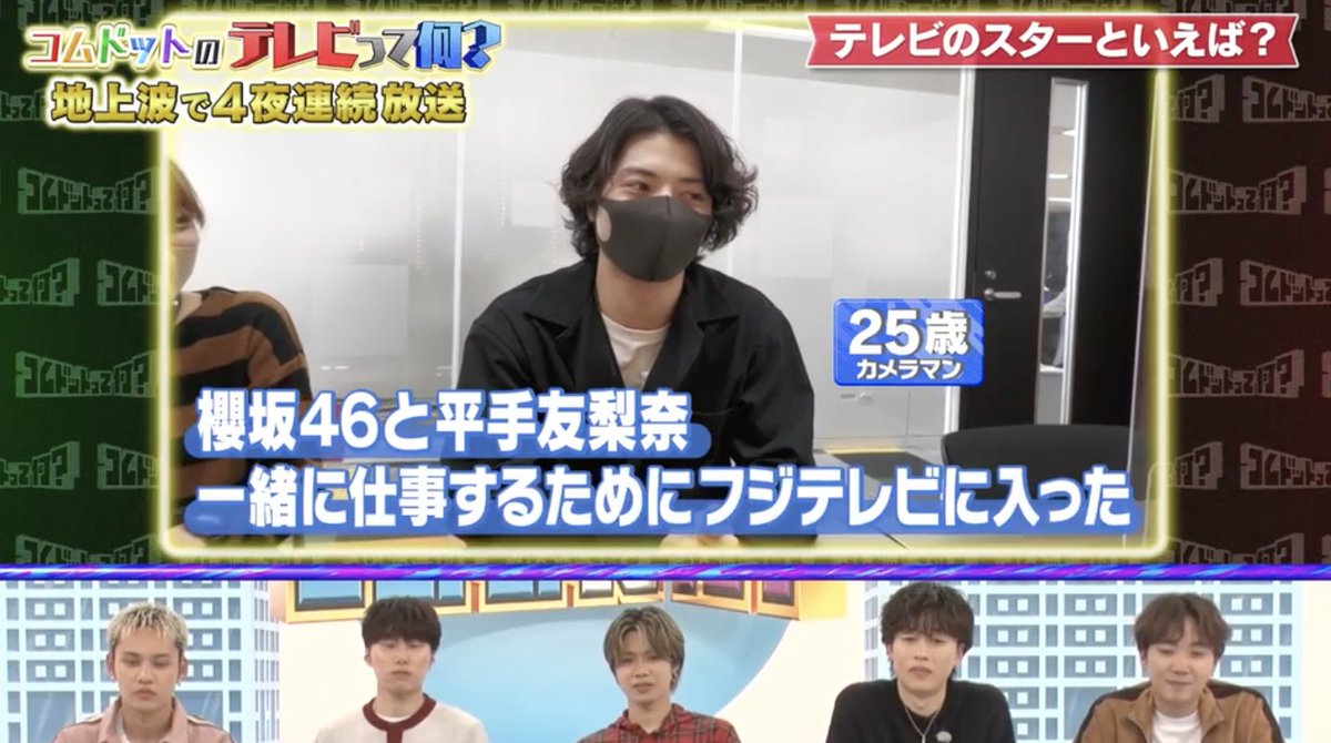 Lil Aku Aku⊿🌸 On Twitter フジテレビのbuddiesカメラマン、研修で泣く【コムドットのテレビって何