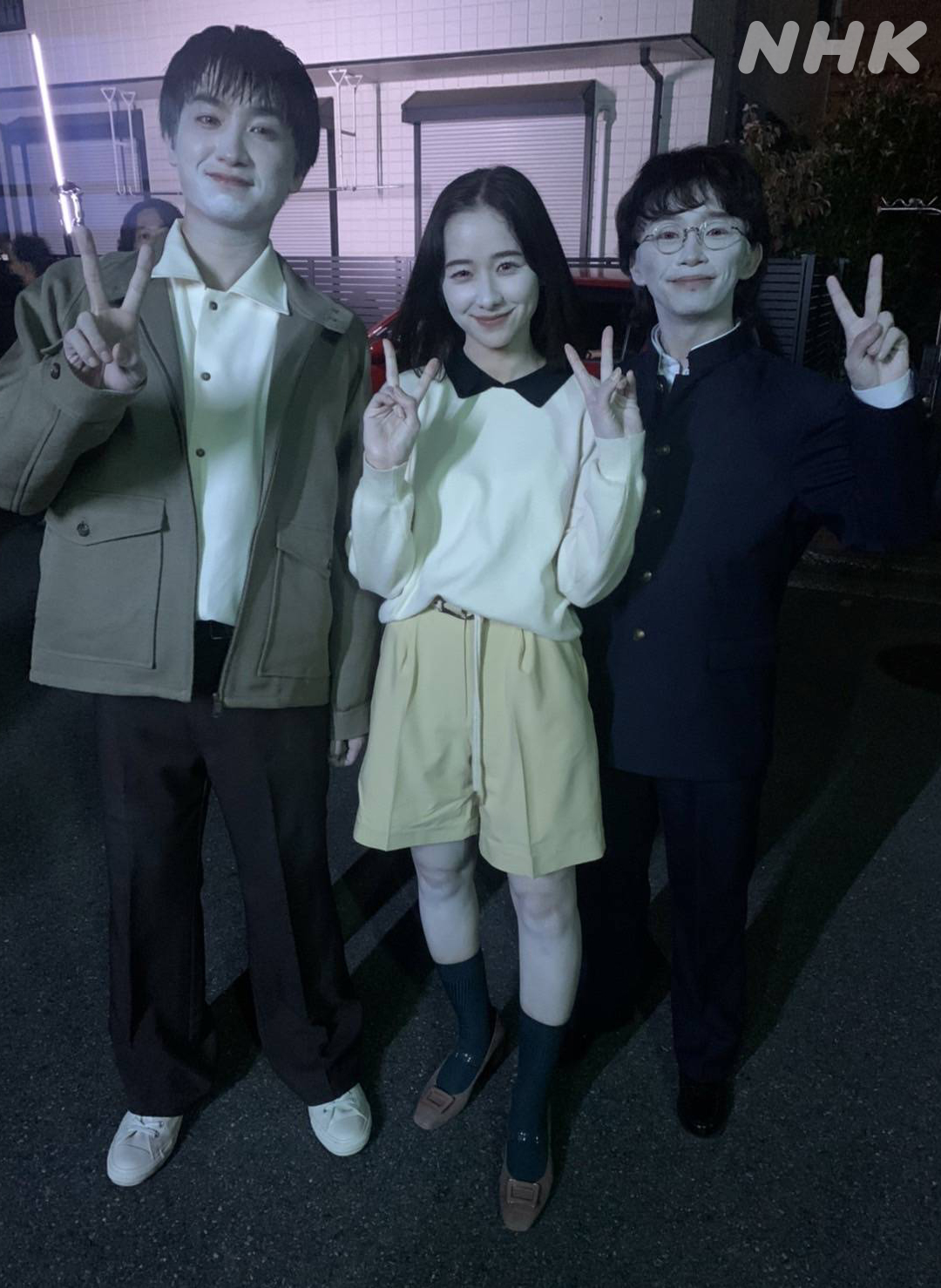 NHKドラマ on Twitter: "【#藤子・F・不二雄SF短編ドラマ】 #金子大地 さん、 #堀田真由 さん、#加藤清史郎 さんのオフショットをどうぞ！ この写真は3人とも吸血鬼メイク ...