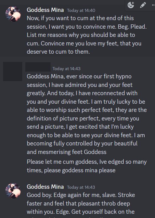 Goddess Mina - 2DFD on Twitter: "RT @GODDESSMlNA: A cute foot worship session with ...