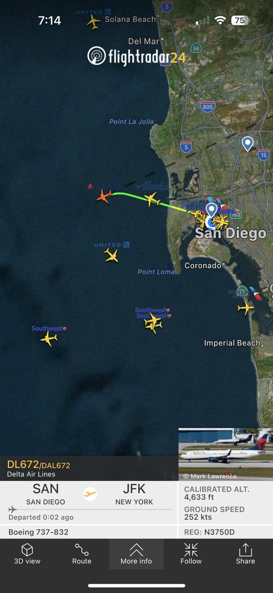 San diego flight path noise map