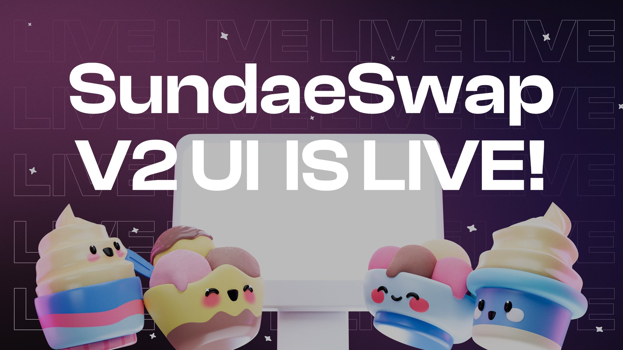Sundae Labs 🍨 on Twitter: "WE ARE LIVE!!! 🔥#N##N#The SundaeSwap v2 UI is now up on mainnet at ...