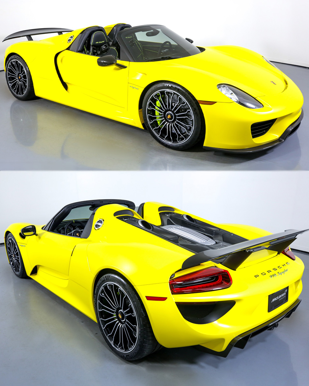 Porsche 918 Spyder Yellow