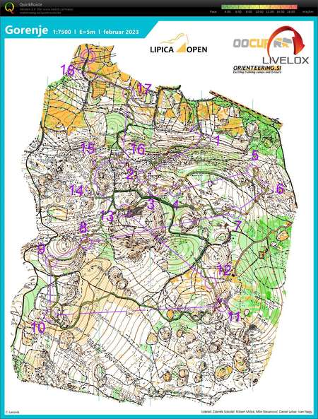 Orienteering Maps on Twitter: "Lipica Open E5 - March 15th 2023 - Orienteering Map from Lukáš ...