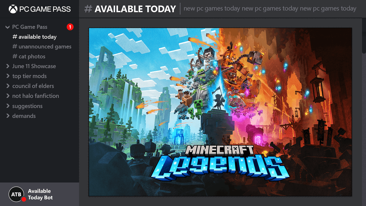 PC Game Pass on Twitter: "legend has it that Minecraft Legends is here"