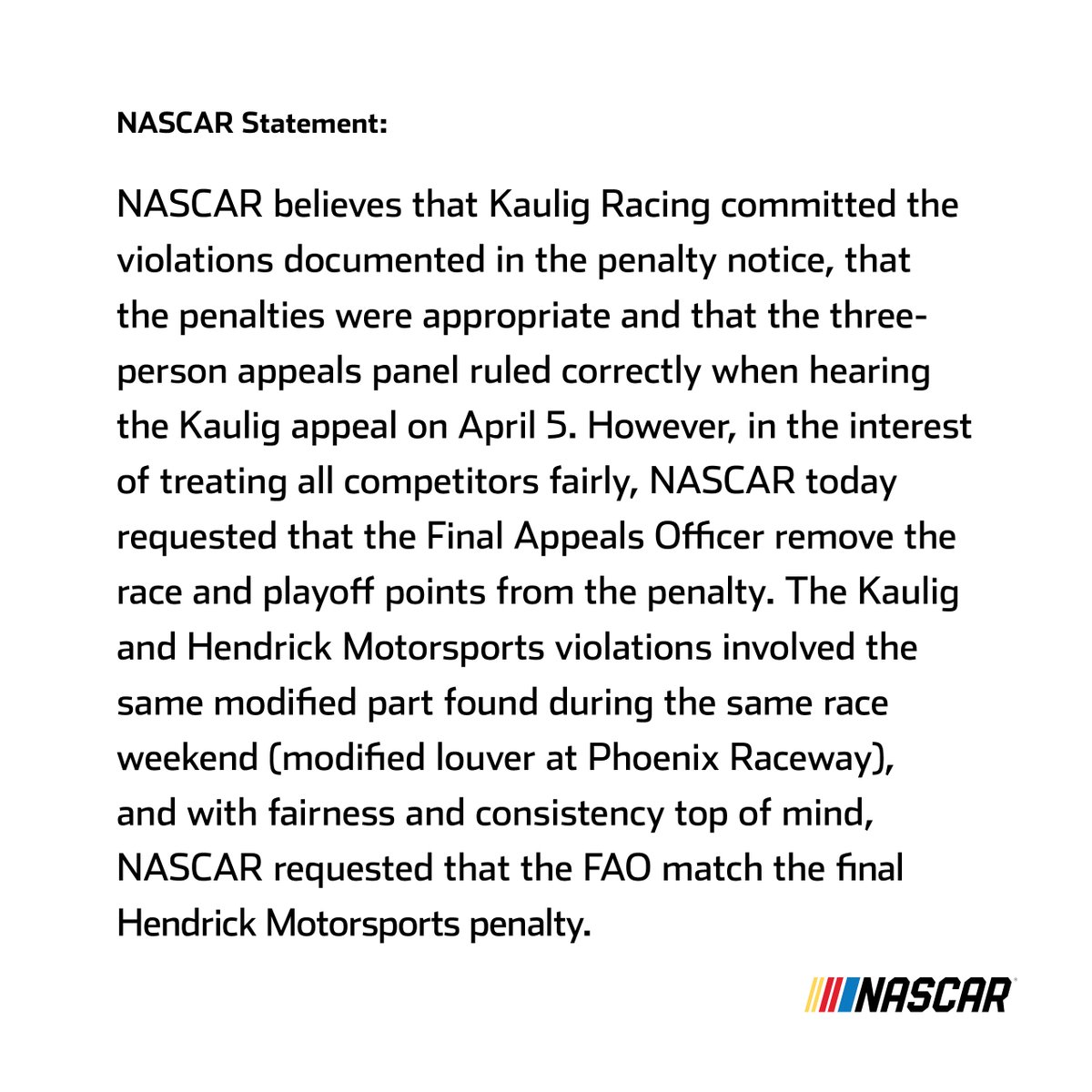 nascar-on-twitter-nascar-statement