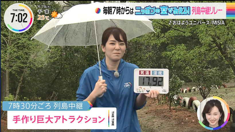 tvmaniaZERO on Twitter: "2023/04/19 #thetime_tbs 山梨県富士河口湖町、福岡市百道浜の天カメ映像 #BSS #中島早也佳 アナは島根県雲南市から ...