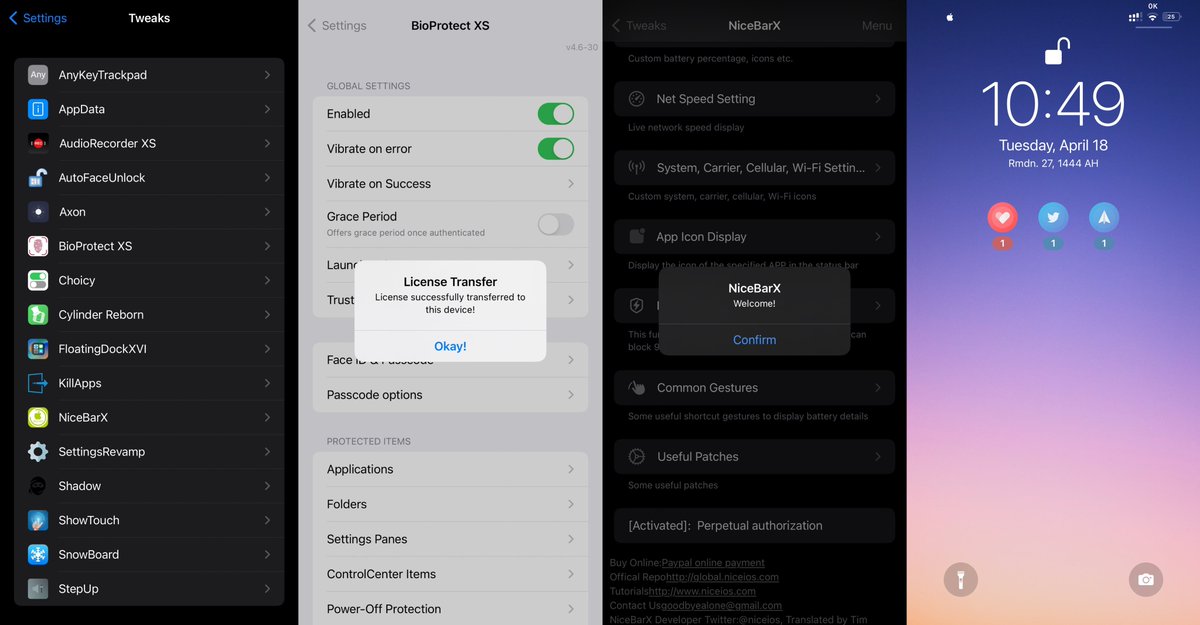 AyMeN on Twitter: "I did a thing 😁 Thanks to @opa334dev and everyone that contributed to have ...