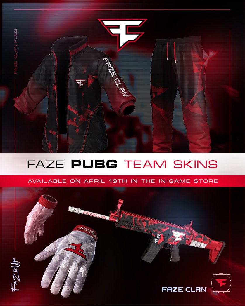 #FaZeUp on Twitter: "Ready to rep us on the battlefield? The all-new FaZe Clan Team Edition Skin ...