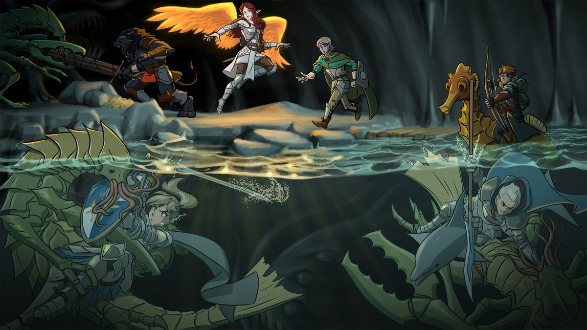 @ArtbyVale Uh-oh! I've been tagged! I make a #DnD webcomic and campaign ...