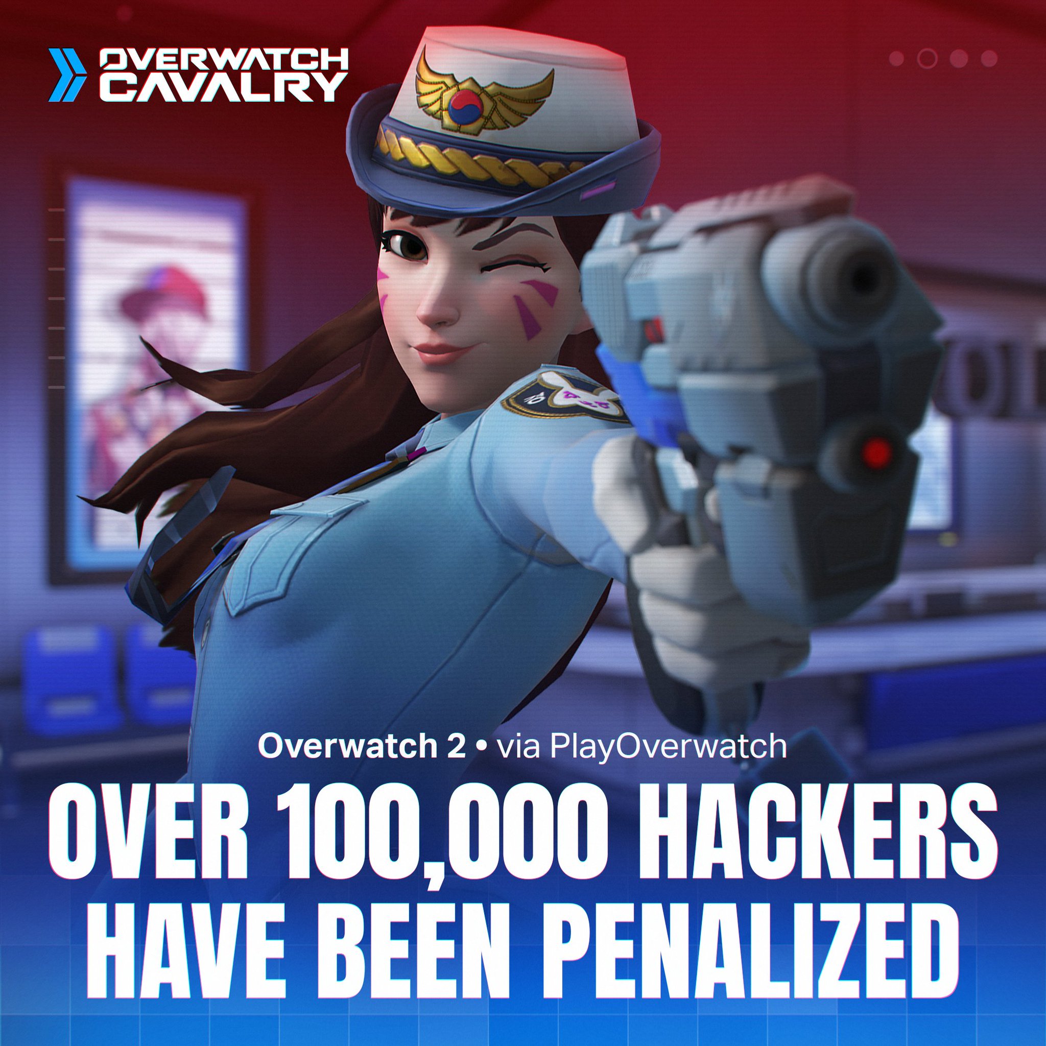 Overwatch Cavalry on Twitter: "100,000+ Accounts have been penalized for cheating in #Overwatch2 ...