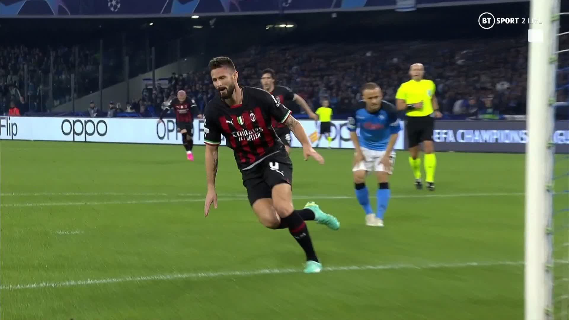 Videos Napoli - Milan (1-1), UEFA Champions League 2023, Internacional ...