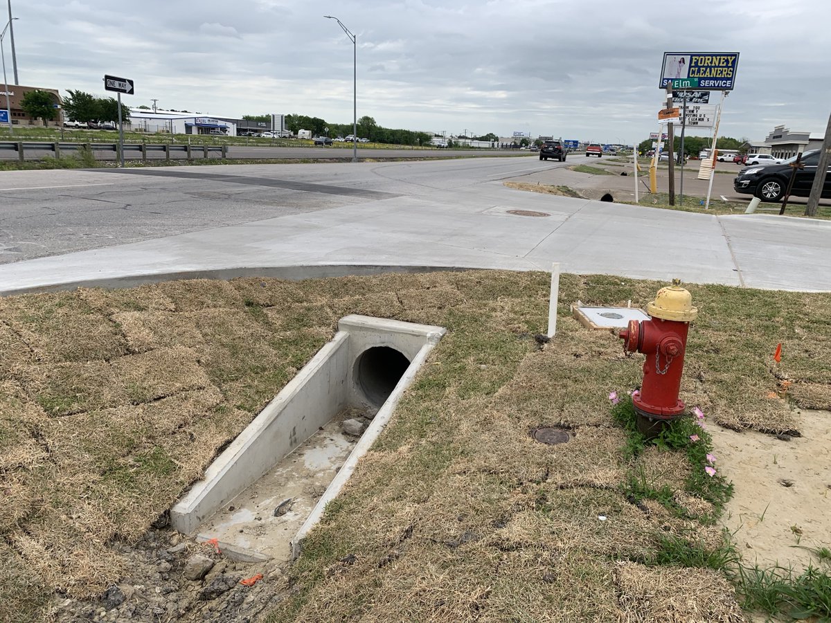 City of Forney on Twitter: "The Elm Street Drainage project has been completed! Our Engineering ...